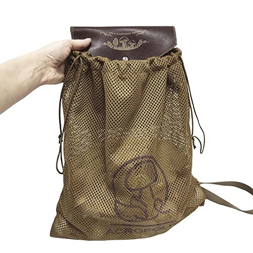 Acropolis Morel Mushroom Hunting Bag - Forage Purse for Morels - Mushroom Hunting Bag Picking - Haversack Crossbag - Forage Pouch for Hiking, Morel Mushrooms, Camping, Hunting