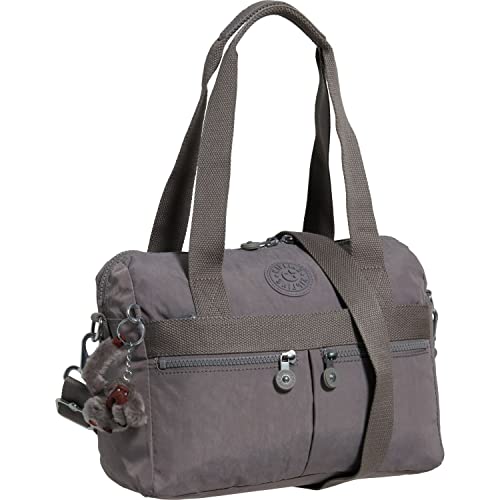 Kipling Klara Satchel Cross Body, Cool Grey Tonal, One Size