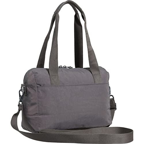 Kipling Klara Satchel Cross Body, Cool Grey Tonal, One Size