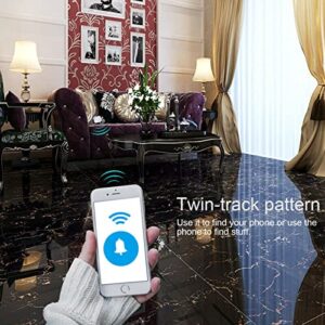 Key Finder with App Bluetooth Tracker Smart, Up to 80 ft Range GPS Tracking Locator, Anti-Lost Tracker APP Control Compatible iOS Android for Keys, Pets, Phone, Wallet, Luggages and More