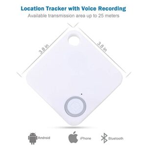 Key Finder with App Bluetooth Tracker Smart, Up to 80 ft Range GPS Tracking Locator, Anti-Lost Tracker APP Control Compatible iOS Android for Keys, Pets, Phone, Wallet, Luggages and More