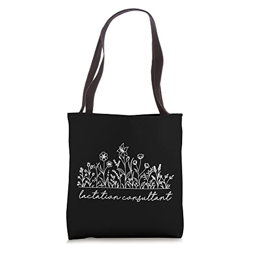 Floral Lactation Consultant Tote Bag