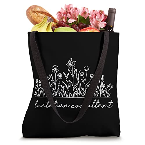 Floral Lactation Consultant Tote Bag