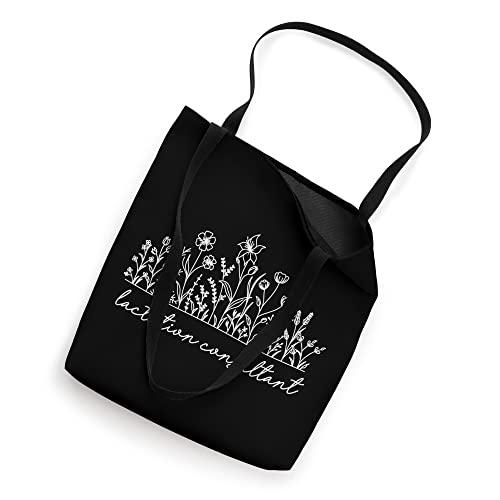 Floral Lactation Consultant Tote Bag