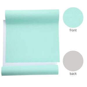 Wooqu Book Cloth, Fabric Surface and Paper Backed, Durable, Strong, 17x29”, for Book Binding, Mint Green