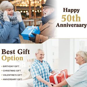 Wedding Anniversary Blanket Gifts Anniversary Marriage Throws Blanket Gifts Golden Marriage Anniversary Blanket Gifts for Wife Husband Mom Dad Couple Parents Grandpa Grandma (50th)