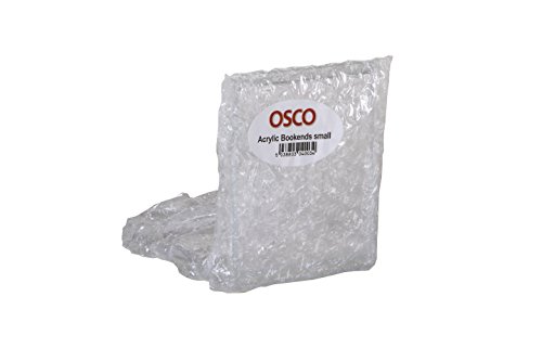 OSCO Clear Acrylic Very Small Bookends, ABE-2