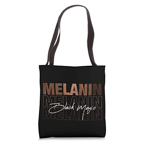 Melanin Black Queen Girls Graphic Tees, Black Girls Magic Tote Bag