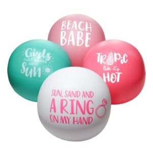 bachelorette beach balls i bachelorette pool floats (set of 7) beach bachelorette balls | beach bachelorette party | tropic like its hot | complements bachelorette ring pool float