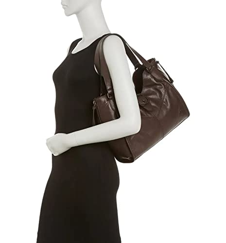 FRYE Gina Leather Tote Bag (Brown)