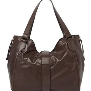 FRYE Gina Leather Tote Bag (Brown)