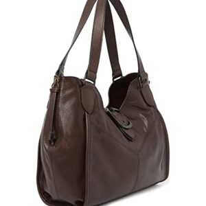 FRYE Gina Leather Tote Bag (Brown)