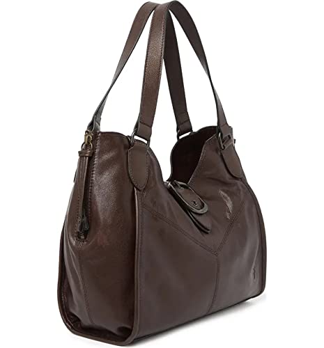 FRYE Gina Leather Tote Bag (Brown)