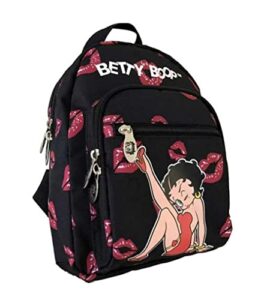 luxebag betty boop canvas mini backpack (black)