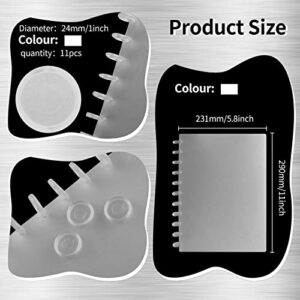 6 Set Clear Discbound Notebook Cover Discbound Cover Disc Bound Notebook Poly Cover for Letter Size Discbound Discs Covers for Office Product (Note:Only 22 Piece Expansion Discs)(6)