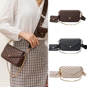 Lacel Urwebin Crossbody Bags for Women Trendy Clutch Purse Fashionable Pochetthe Handbags Envelope Chain Shoulder Bag with Mini Purse