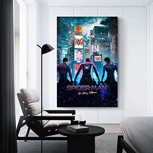 SPMDH 2021 No Way Home Movie Poster Decorative Painting Canvas Wall Art Living Room Posters Bedroom