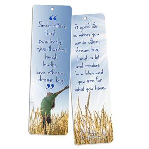 NewEights Inspirational Bookmarks Cards (60-Pack) - for Inspiring and Encouraging Men and Women Great Motivational Give Away Variety Bulk Buy - Sunday School Baptism Thanksgiving Christmas Rewards