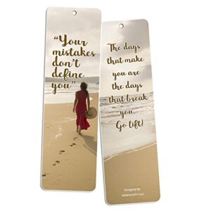 NewEights Inspirational Bookmarks Cards (60-Pack) - for Inspiring and Encouraging Men and Women Great Motivational Give Away Variety Bulk Buy - Sunday School Baptism Thanksgiving Christmas Rewards