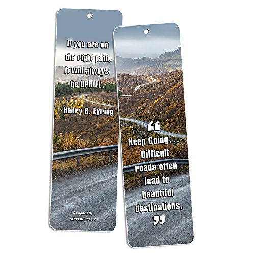 NewEights Inspirational Bookmarks Cards (60-Pack) - for Inspiring and Encouraging Men and Women Great Motivational Give Away Variety Bulk Buy - Sunday School Baptism Thanksgiving Christmas Rewards