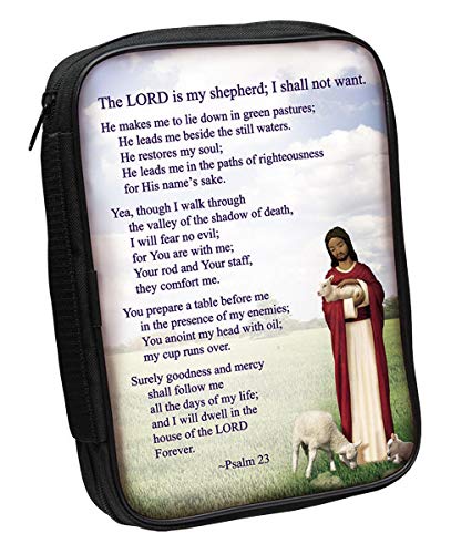 The Lord is My Sheperd African American Bible Cover 7"x10"