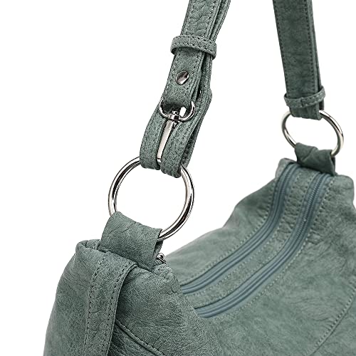 Style Strategy Purses Hobo bags for women Washed Vegan Leather Shoulder Bag Ladies crossbody bag for women