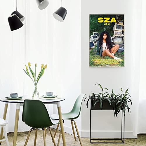 SZA Poster American Singer Strl Album Wall Art Personal Photo Fan Souvenir Collectibles Living Room Print Bedroom Painting 12x18in Unframed