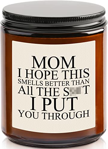 Funny Gifts for Mom, Romantic Gifts for Mother, Mothers Day Gifts from Daughter Son, Unique Presents for Mom Stepmom Mother in Law, Lavender Scented Candles for Birthday Christmas Thanksgiving