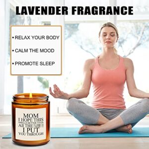 Funny Gifts for Mom, Romantic Gifts for Mother, Mothers Day Gifts from Daughter Son, Unique Presents for Mom Stepmom Mother in Law, Lavender Scented Candles for Birthday Christmas Thanksgiving