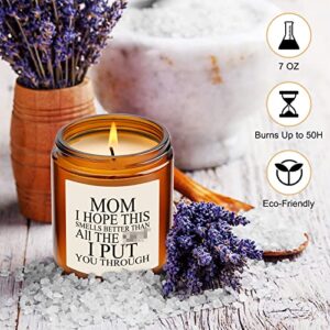 Funny Gifts for Mom, Romantic Gifts for Mother, Mothers Day Gifts from Daughter Son, Unique Presents for Mom Stepmom Mother in Law, Lavender Scented Candles for Birthday Christmas Thanksgiving