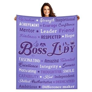 pesine boss lady gifts for women blanket boss day gift birthday retirement 50x60in flannel throw blanket