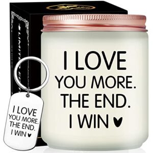 volufia birthday gifts for girlfriend, boyfriend – funny valentines day gifts – wedding engagement anniversary christmas gifts for women wife husband boyfriend girlfriend – lavender scented candle