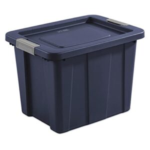 mdmprint blue storage tote 23 in x 17 1/4 in x 16 5/8 in h, 1 pk