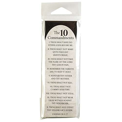 Dicksons The 10 Commandments Black and White 6 Inch Bookmark Cards Pack of 12