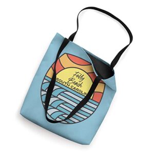 Folly Beach South Carolina SC Sunset Vacation Souvenir Tote Bag