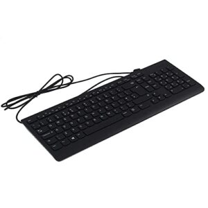 lenovo 300 usb keyboard, wired, adjustable tilt, ergonomic, windows 7/8/10, gx30m39655, black