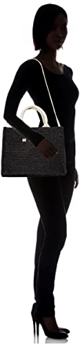 MARNI(マルニ) Women Tote Bag, Black+Natural, One Size