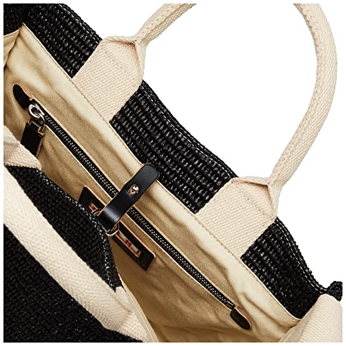 MARNI(マルニ) Women Tote Bag, Black+Natural, One Size