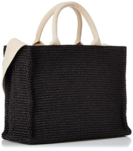 MARNI(マルニ) Women Tote Bag, Black+Natural, One Size