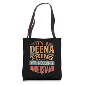 deena name tote bag