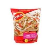 tyson fajita formulated chicken breast strip, 5 pound — 2 per case.