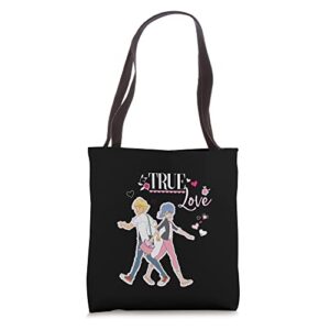 miraculous ladybug charming paris true love tote bag