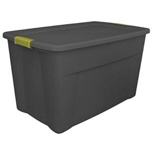 green storage tote 32 1/2 in x 19 3/4 in x 18 5/8 in h, 1 pk