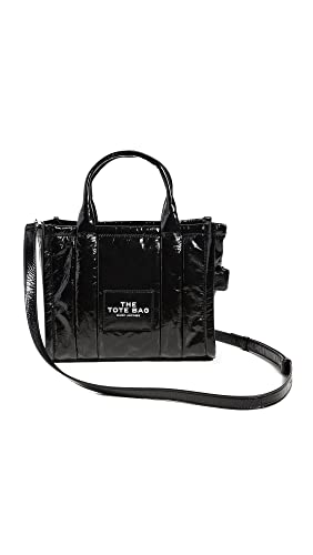 Marc Jacobs Women's The Shiny Crinkle Mini Tote, Black, One Size