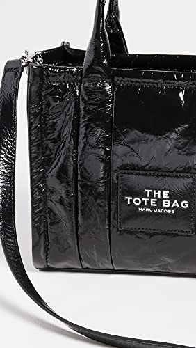 Marc Jacobs Women's The Shiny Crinkle Mini Tote, Black, One Size