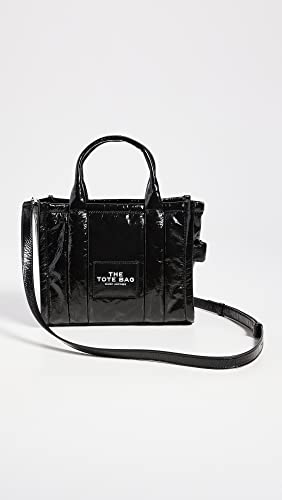 Marc Jacobs Women's The Shiny Crinkle Mini Tote, Black, One Size