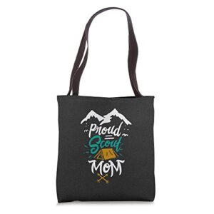 proud scout mom scout leader scout spirit outdoor adventure tote bag