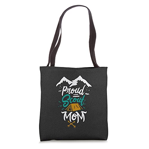 Proud Scout Mom Scout Leader Scout Spirit Outdoor Adventure Tote Bag