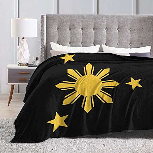 Philippines Filipino Pinoy Flag Blankets and Throws Twin Large Blanket Warm Soft Blankets for Couch Bed Sofa Travel Plush Blanket All Season for Women Men