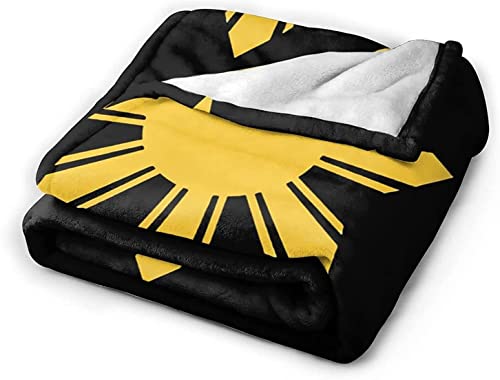 Philippines Filipino Pinoy Flag Blankets and Throws Twin Large Blanket Warm Soft Blankets for Couch Bed Sofa Travel Plush Blanket All Season for Women Men